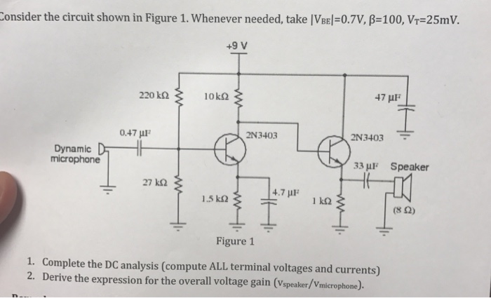 Solved onsider the circuit shown in Figure 1, whenever | Chegg.com