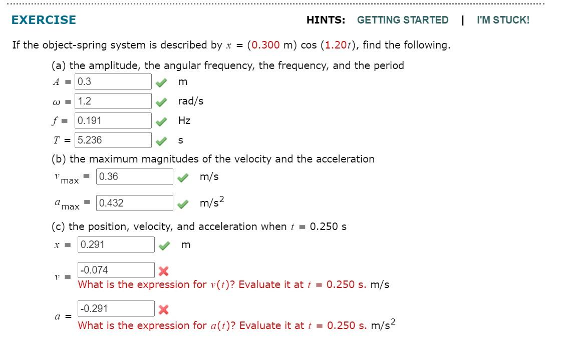 Solved EXERCISE HINTS: GETTING STARTED I'M STUCK! If the | Chegg.com