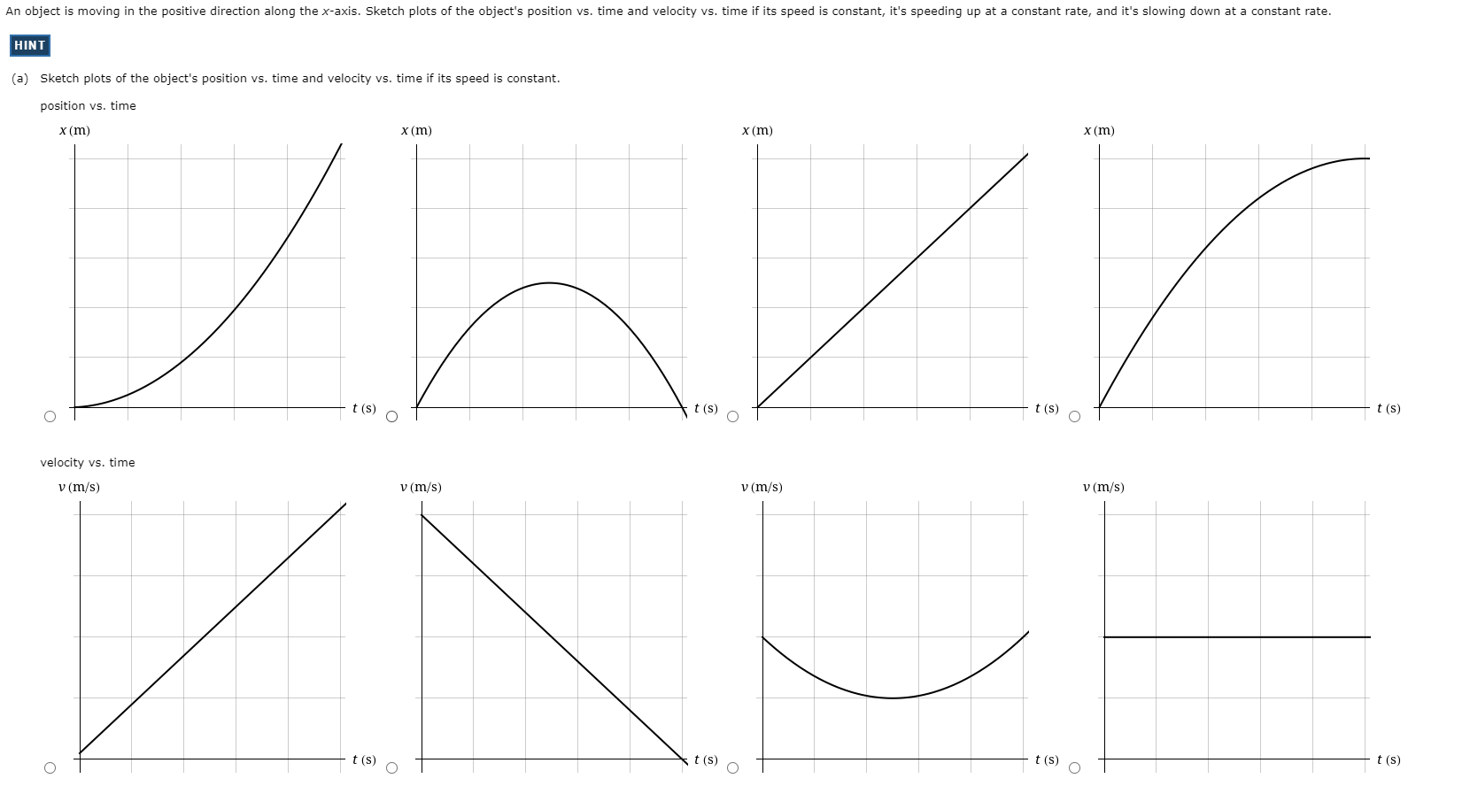 Solved An object is moving in the positive direction along | Chegg.com