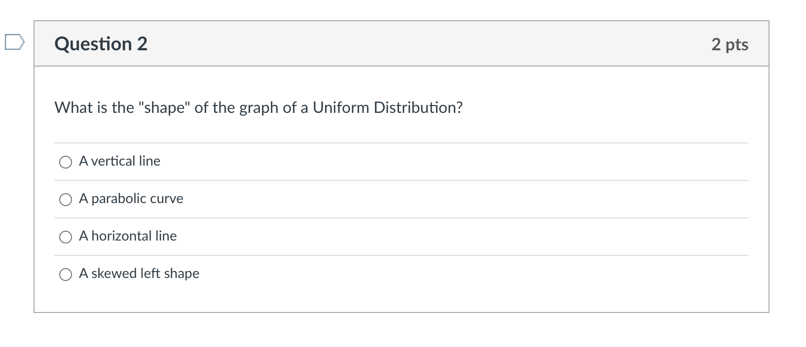 Solved What is the "shape" of the graph of a Uniform | Chegg.com