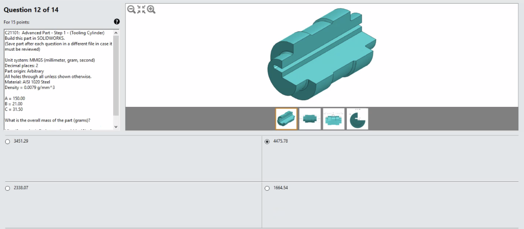 Solved C21101: Advanced Part - Step 1 - (Tooling Cylinder) | Chegg.com