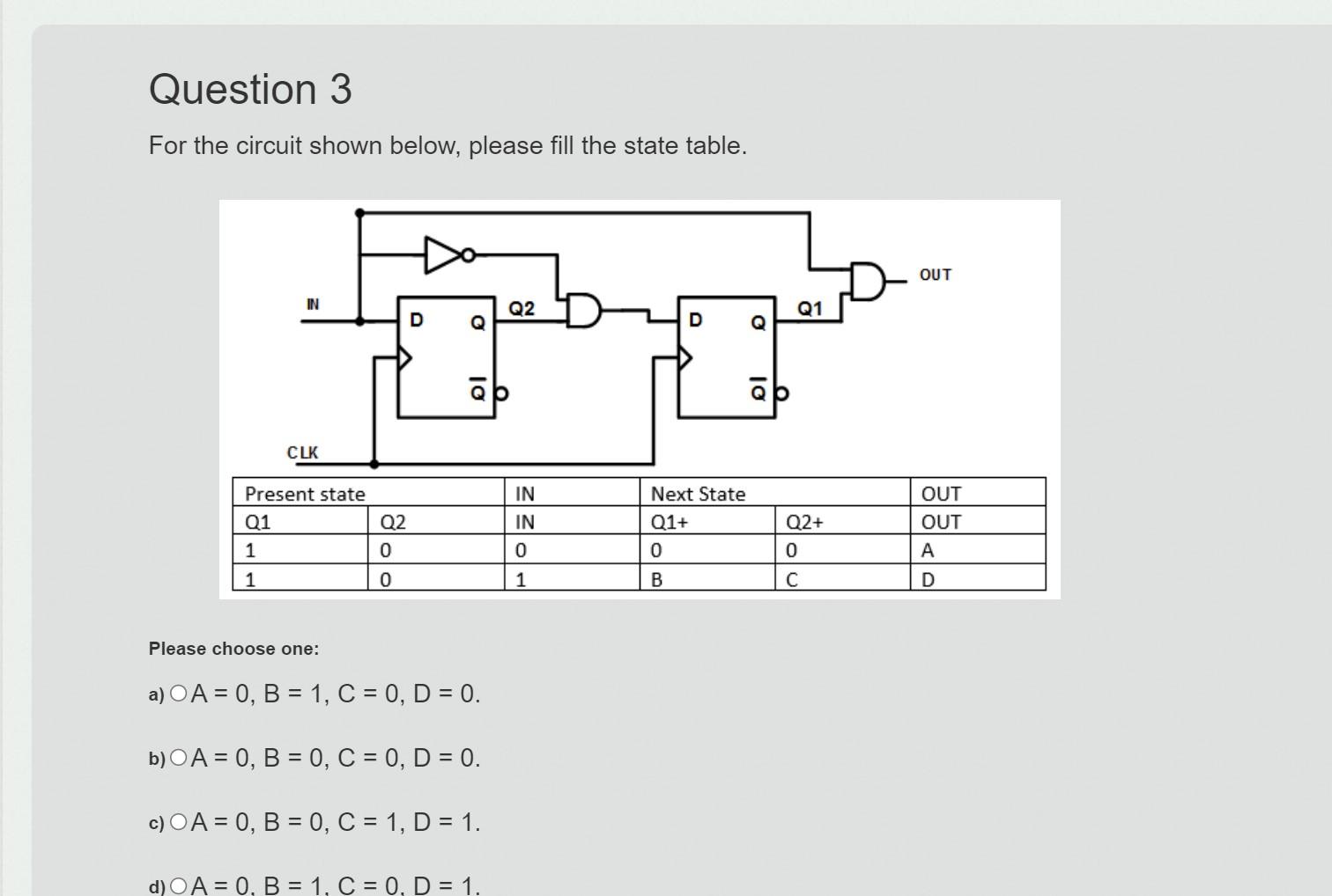 Solved For the circuit shown below, choose the correct | Chegg.com