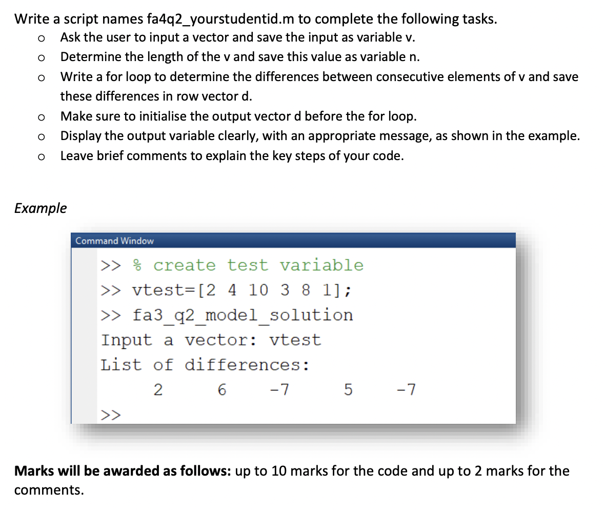 Solved O o O Write a script names fa4q2_yourstudentid.m to | Chegg.com