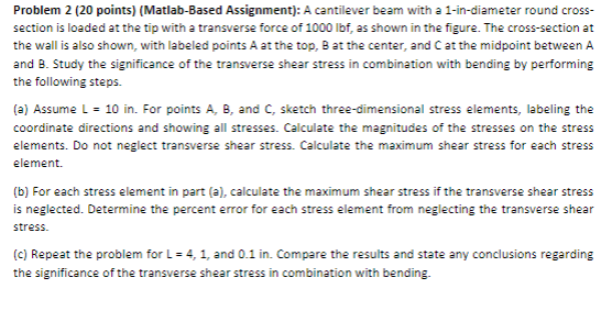 Solved Problem 2 (20 ﻿points) (Matlab-Based Assignment): A | Chegg.com