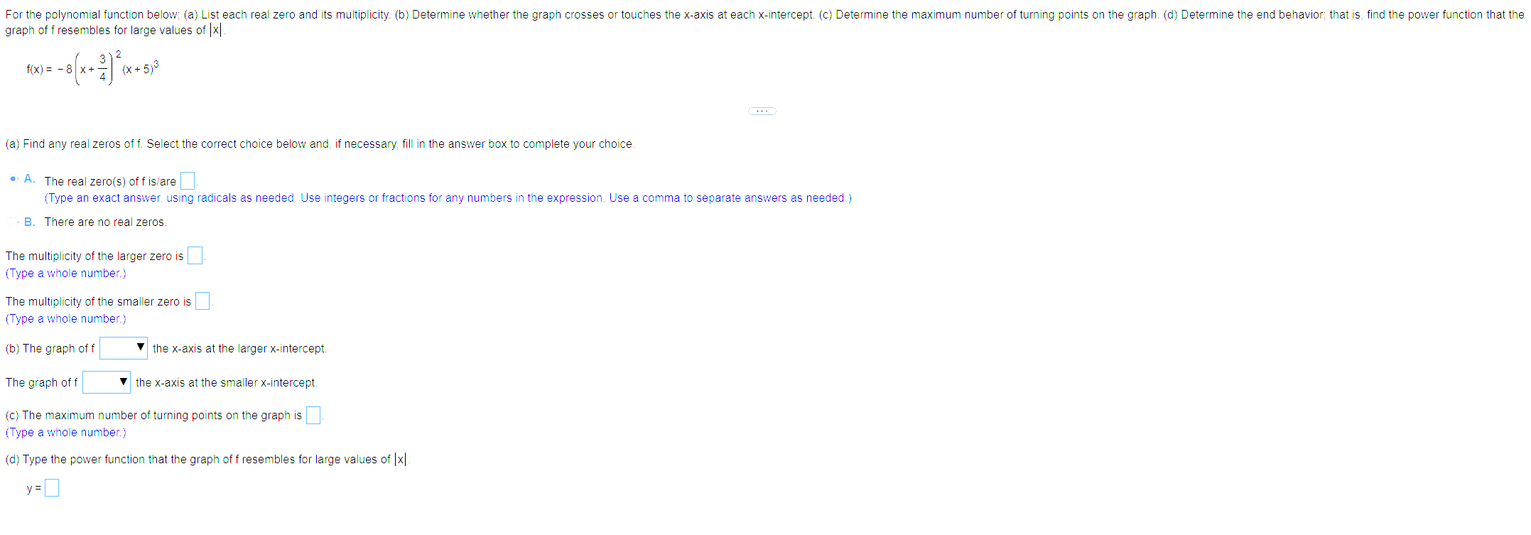 Solved graph of f resembles for large values of ∣x∣. | Chegg.com