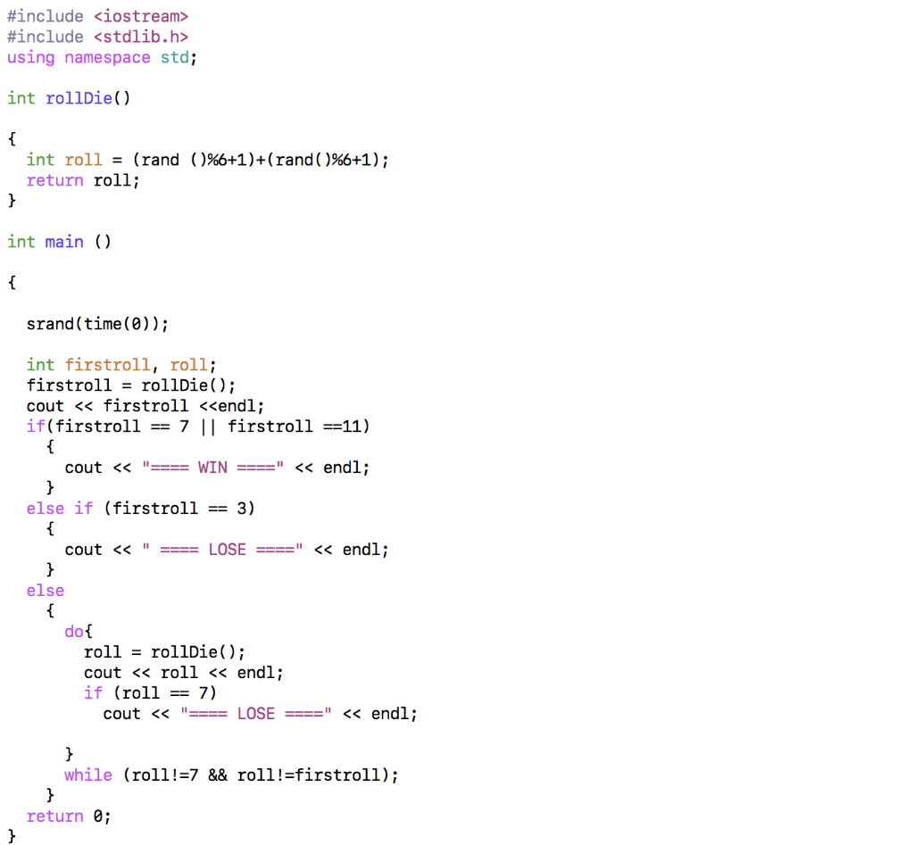 Solved PLEASE READ We are working on making simple C++ | Chegg.com