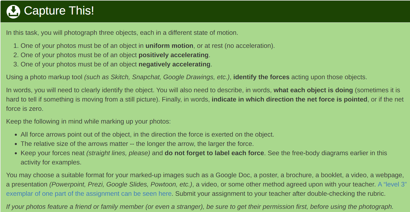 Capture This! In this task, you will photograph three | Chegg.com