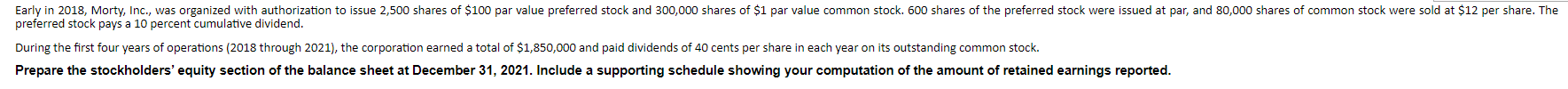 Solved preferred stock pays a 10 percent cumulative | Chegg.com