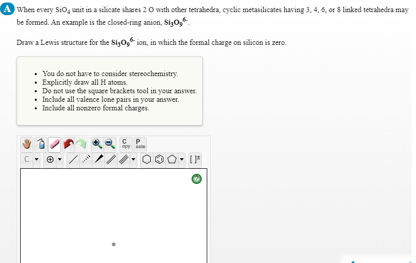 Solved A when every SiO4 unit in a silicate shares 2 0 with | Chegg.com