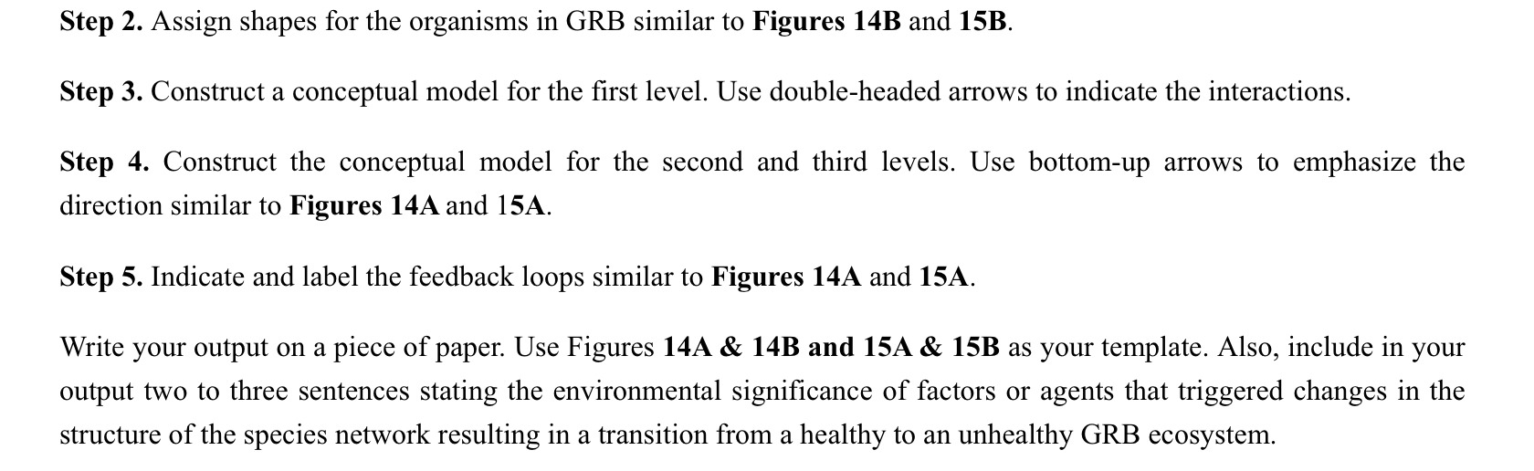 Solved Step 2. ﻿Assign shapes for the organisms in GRB | Chegg.com