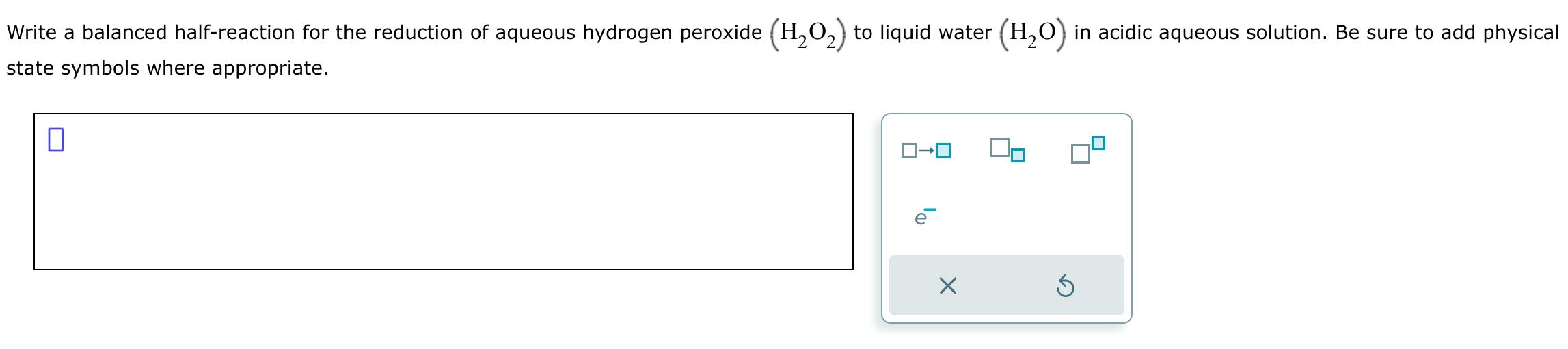 Solved Irite a balanced half-reaction for the reduction of | Chegg.com
