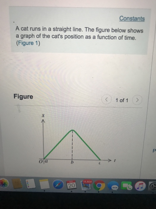 Solved Constants A cat runs in a straight line. The figure | Chegg.com
