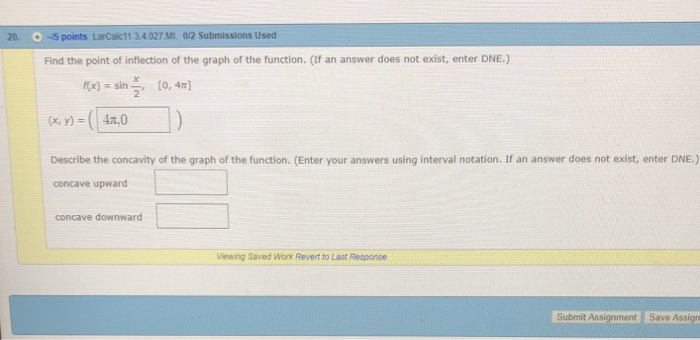 Solved -5 points LarCalc11 3.7.009. 0/2 Submissions Used | Chegg.com Solved -5 points LarCalc11 3.7.009. 0/2 Submissions Used | Chegg.com