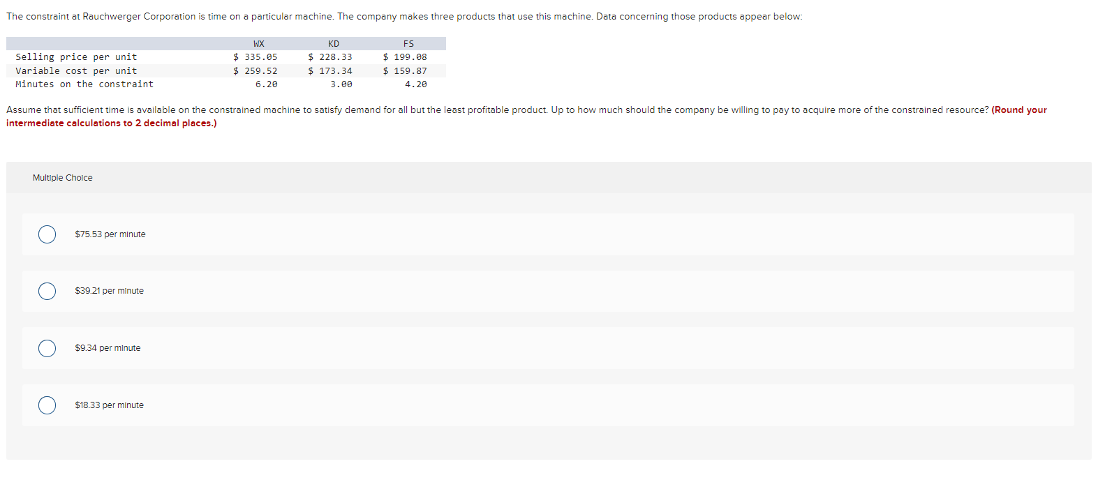 Solved intermediate calculations to 2 decimal places.) | Chegg.com
