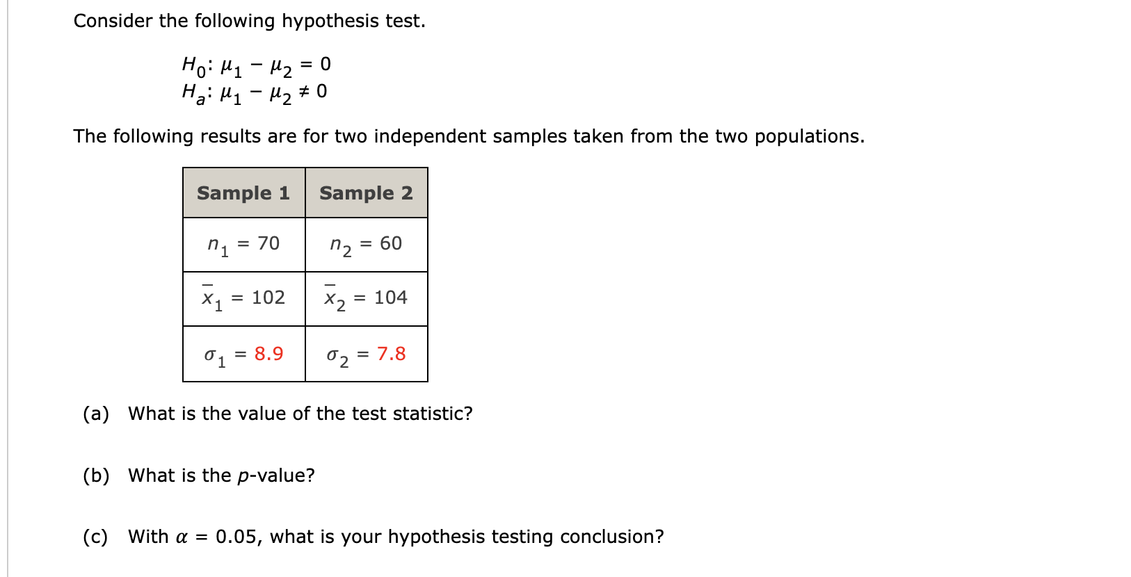 Solved Consider the following hypothesis test. | Chegg.com