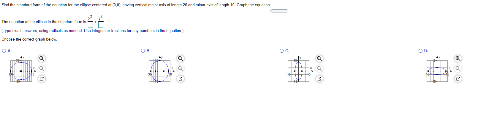 Solved Find the standard form of the equation for the | Chegg.com