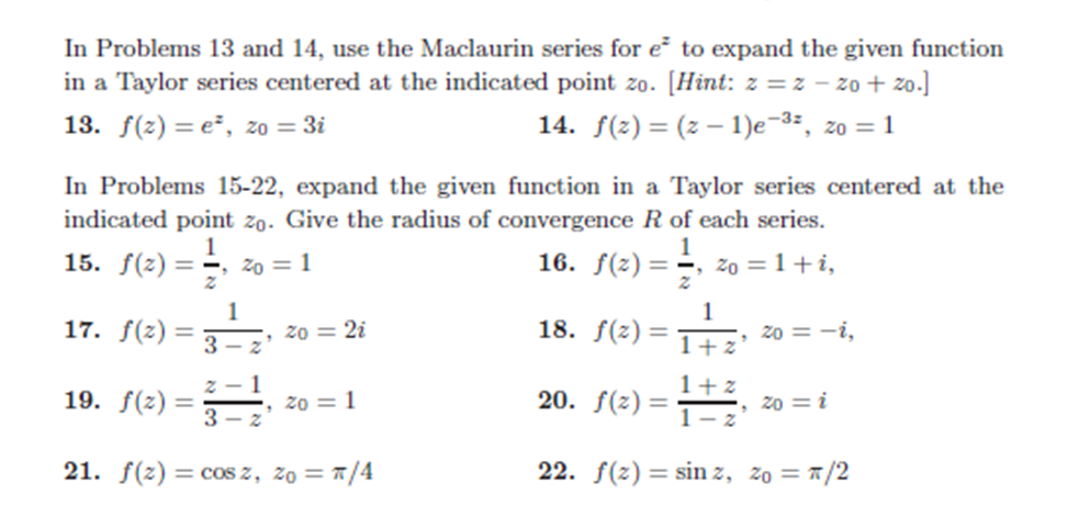 Solved In Problems 13 and 14, use the Maclaurin series | Chegg.com