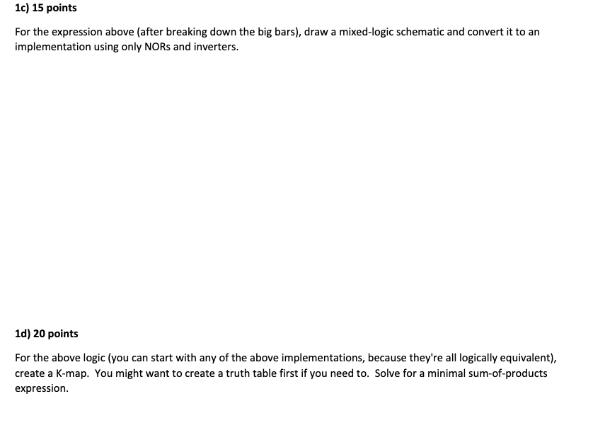 Solved For the expression below, use mixed-logic | Chegg.com