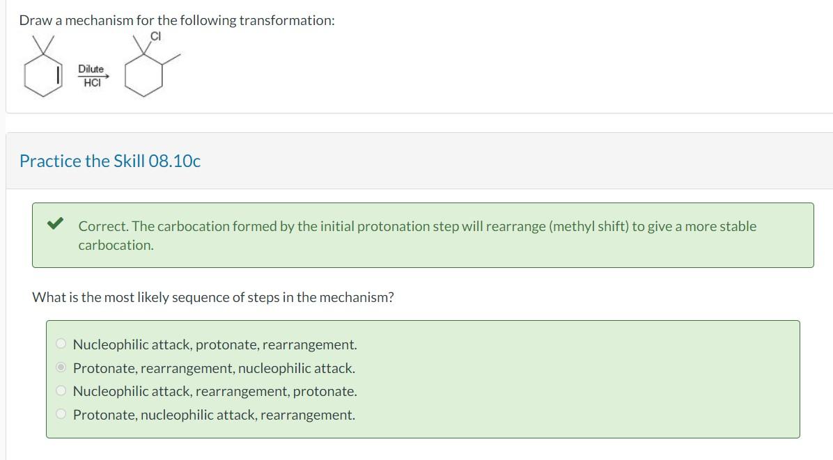 Solved Draw a mechanism for the following transformation: | Chegg.com