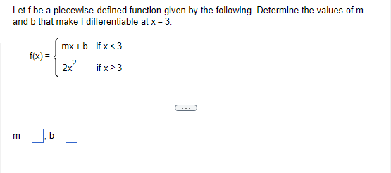 Solved Let f be a piecewise-defined function given by the | Chegg.com