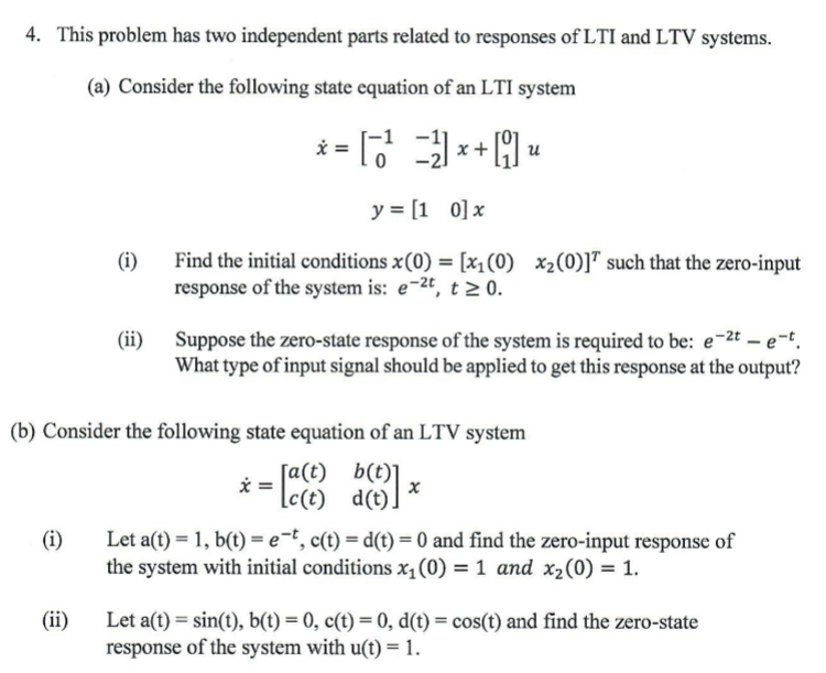 Solved by an EXPERT This problem has two independent parts related to | Chegg.com