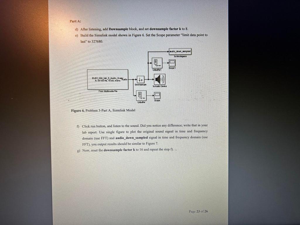 Problem 3. Building Simulink model to read an audio | Chegg.com