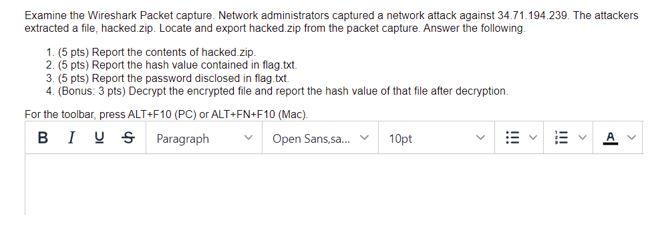 Solved Examine the Wireshark Packet capture. Network | Chegg.com