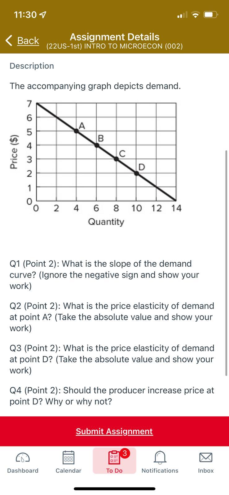 Solved 11:30 1 Back Assignment Details (22US-1st) INTRO TO | Chegg.com