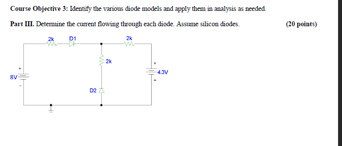 Solved Course Objective 3: Identify the various diode models | Chegg.com