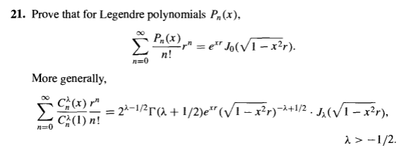 Solved Prove that for Legendre polynomials | Chegg.com