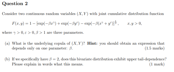 Consider two continuous random variables (X,Y) with | Chegg.com