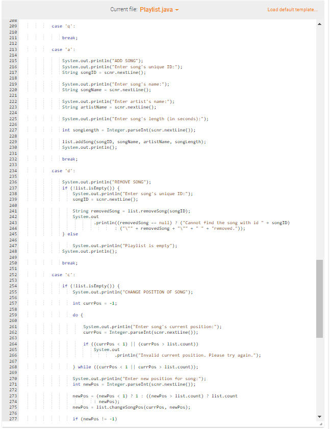 13.7 LAB: Program: Playlist with ArrayList *You will | Chegg.com
