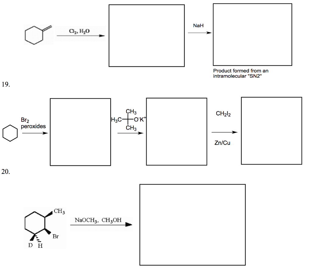 Solved Cl2,H2O Product formed from an intramolecular "SN2" | Chegg.com