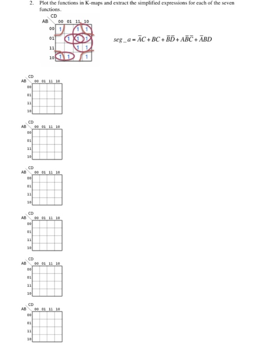 Solved For each of the segment functions, determine the | Chegg.com