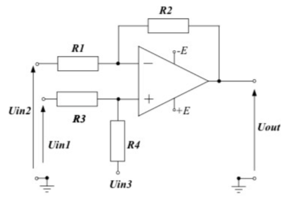 Solved Derive the output voltage when Uin2=2V, Uin1=2V, | Chegg.com