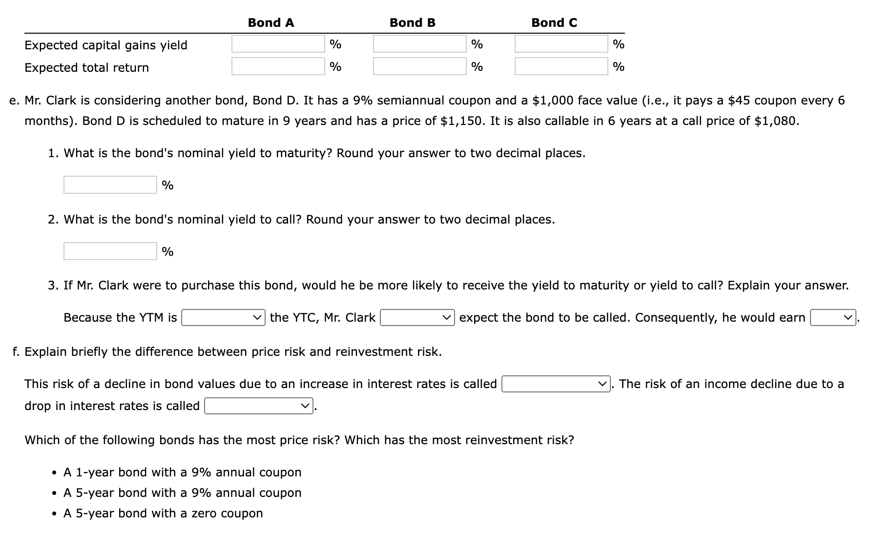 Solved Excel Activity Bond Valuation Clifford Clark Is A 