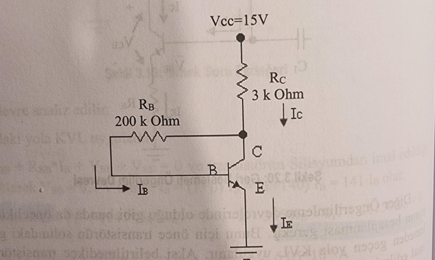 Solved Find VCE and Ic then find transistor's region. | Chegg.com