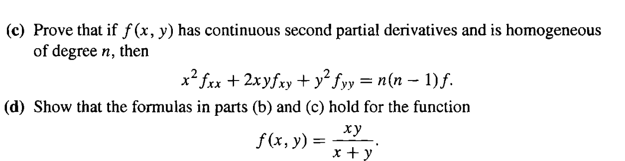 Solved 3. Suppose that the function f(x,y) is homogeneous of | Chegg.com