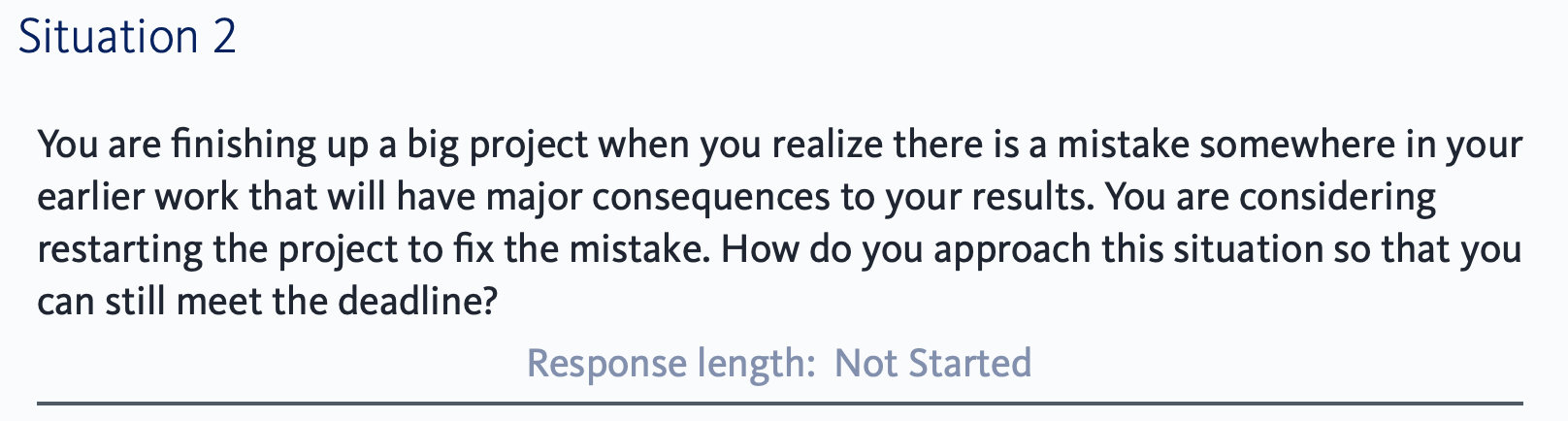 Solved Situation 2 You are finishing up a big project when | Chegg.com