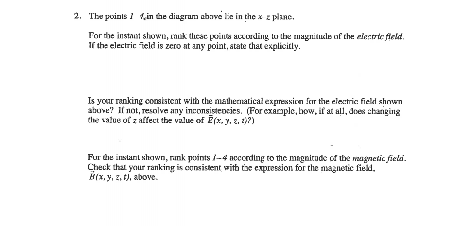 Solved 1. Representations of electromagnetic waves A. Shown | Chegg.com