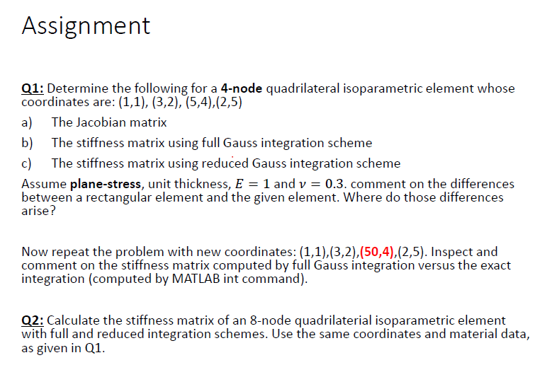 Solved Assignment Q1: Determine the following for a 4-node | Chegg.com