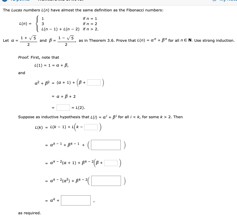 Solved The Lucas numbers L(n) have almost the same | Chegg.com