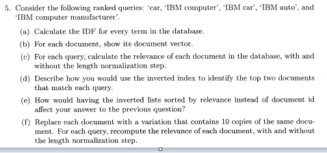 Solved Exercise 27.2 Assume you are given a document | Chegg.com