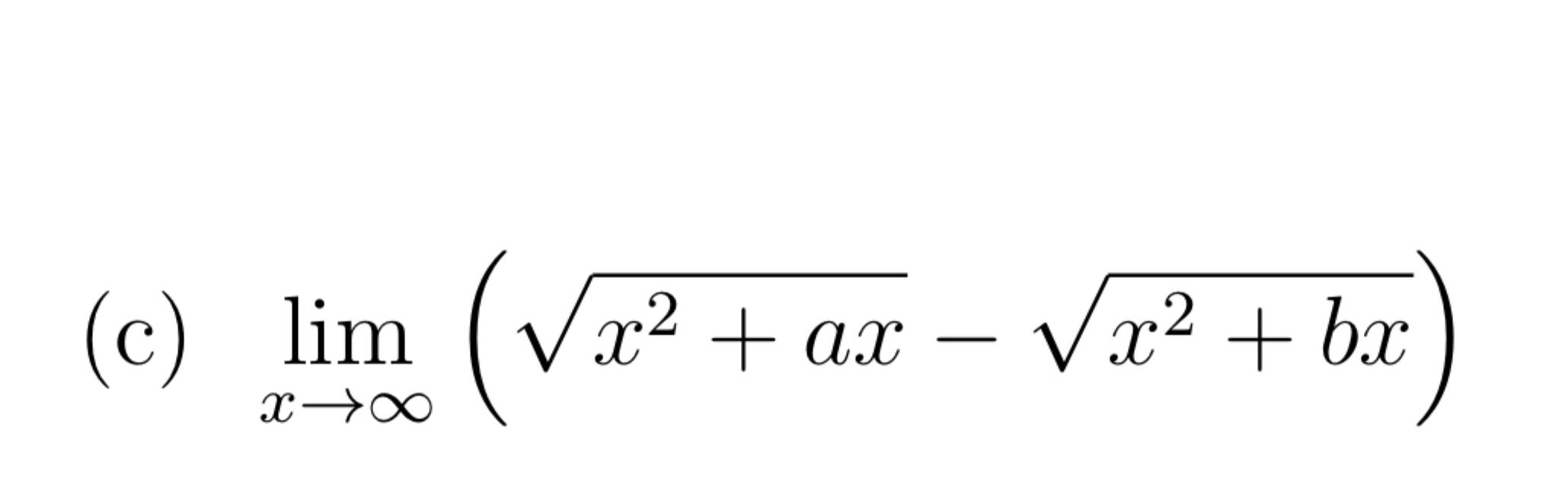 Solved Find Horizontal Asymptotec Limx→∞x2ax2 X2bx2 3698