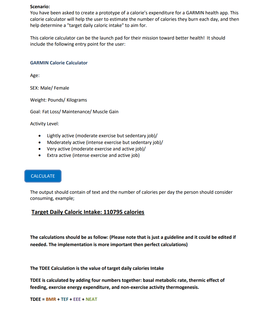 Solved Scenario: You have been asked to create a prototype | Chegg.com