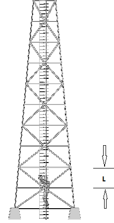 A steel-trussed tower (tetrahedral shape), with one | Chegg.com