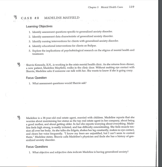 Solved CASB #. 8 ﻿MADELINB MAYFIELDLearning | Chegg.com