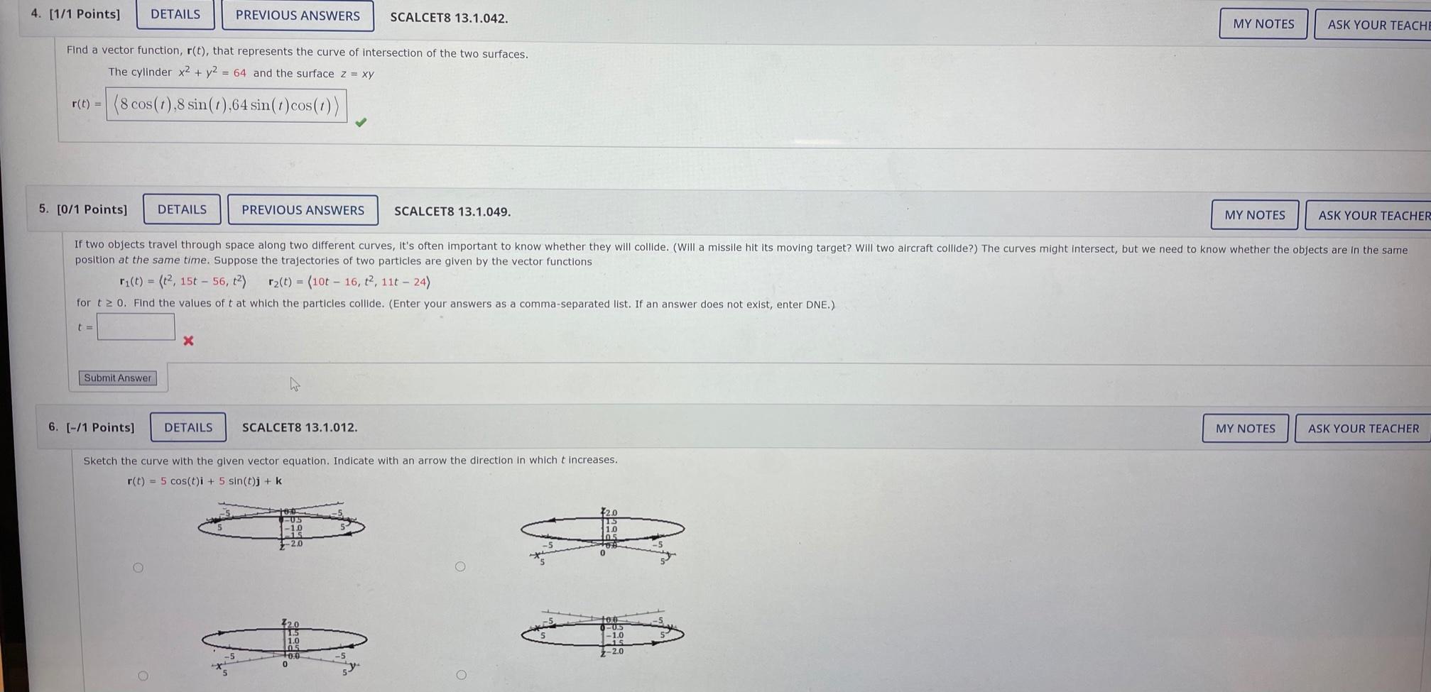 Solved 4. [1/1 Points] DETAILS PREVIOUS ANSWERS SCALCET8 | Chegg.com