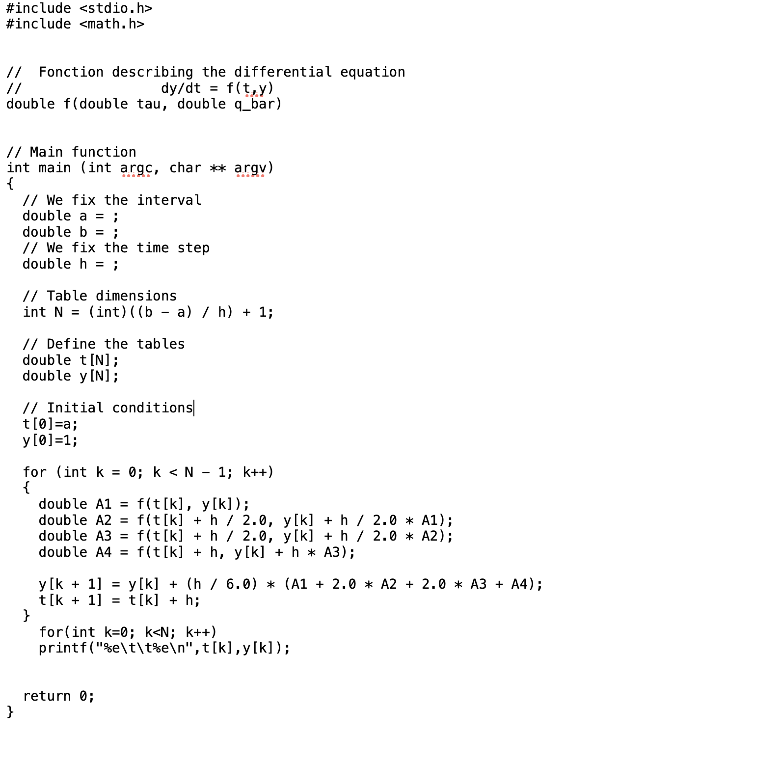 Solved Apply the following method for Runge Kutta : In order | Chegg.com