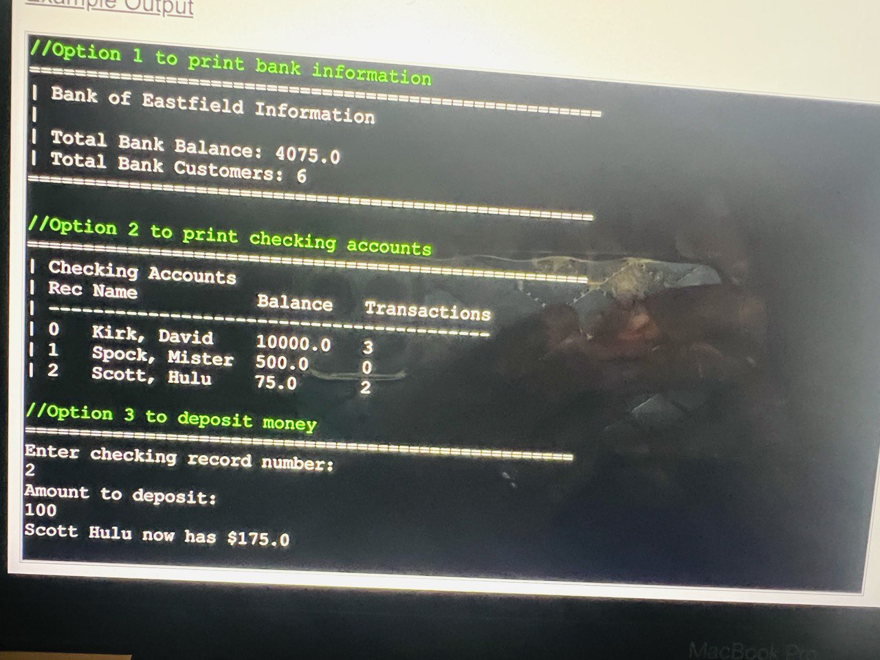 Solved Good morning, could you help me with programming. | Chegg.com
